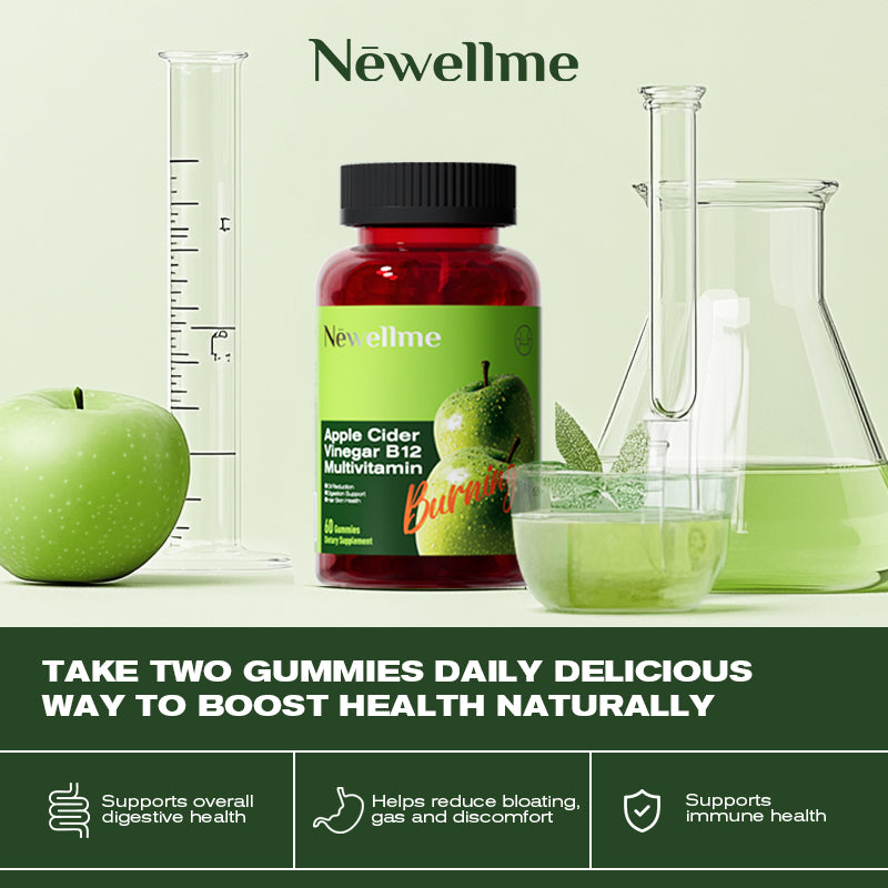 Apple cider Vinegar Gummies 15 days Clean, gluten-free, non-GMO, ACV N – Newellme Store